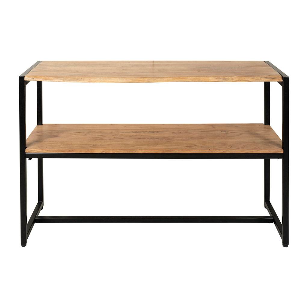 Console en acacia et pieds en fer noir - Brooklyn | Fabrique de Styles