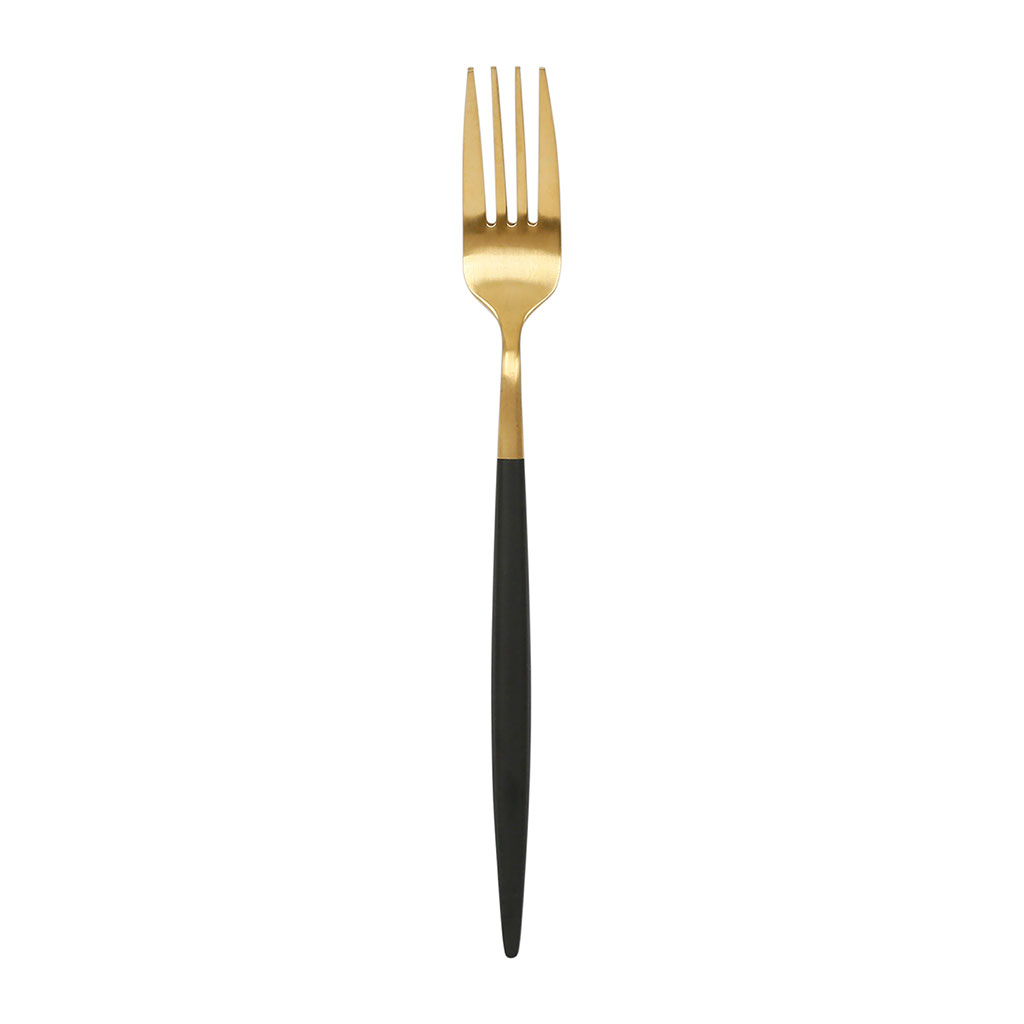 Fourchette en inox or et noir - barisa | Fabrique de Styles
