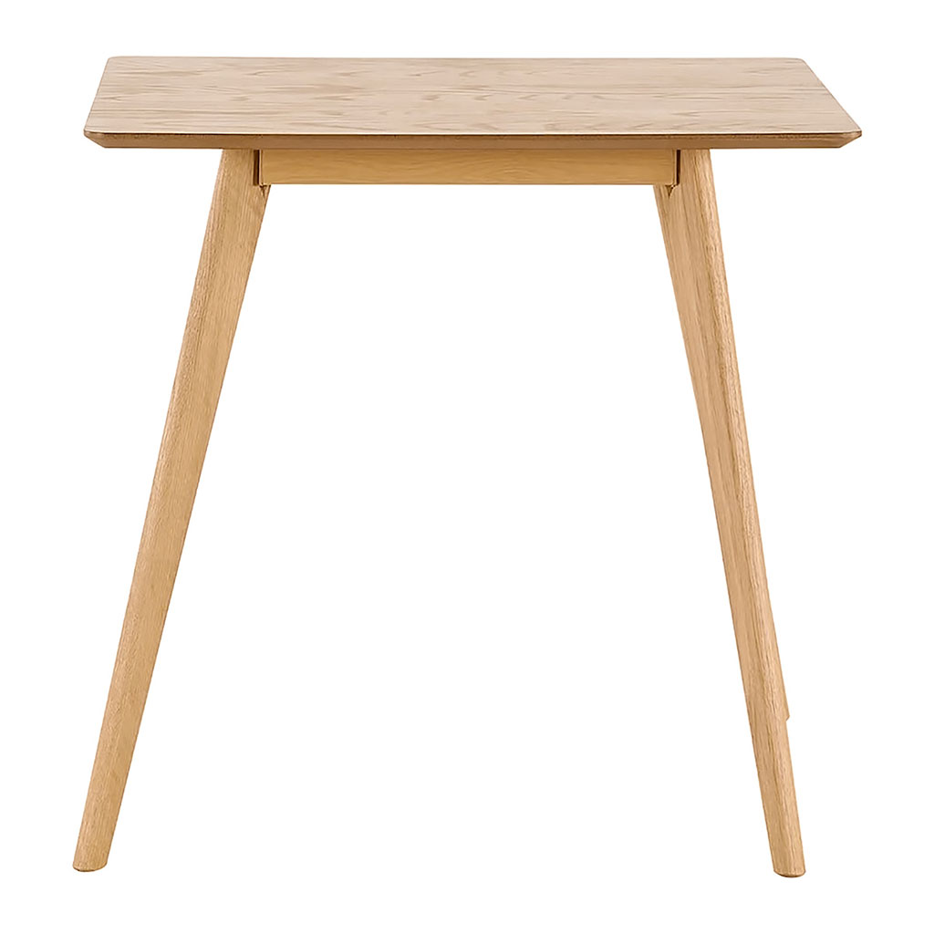 Table à manger carré effet chêne naturel 80x80cm - becka | Fabrique de ...